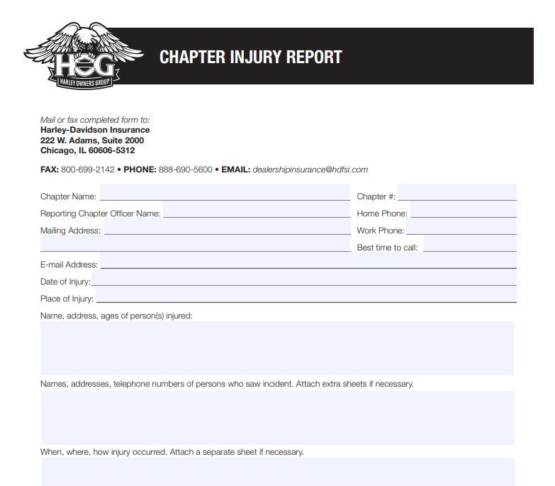 Road Captain Forms – dbhog.com