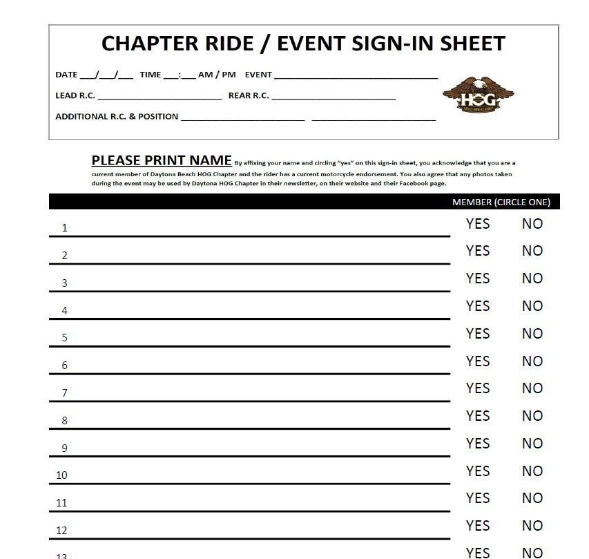 Road Captain Forms – dbhog.com